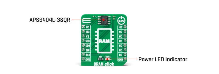 DRAM Click - Mikroe | Mouser